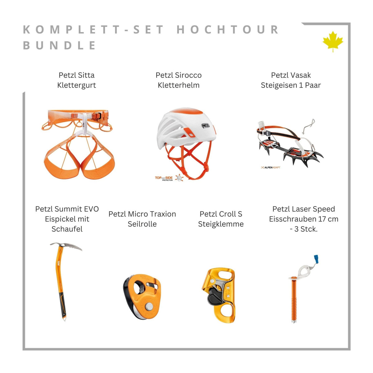 Petzl Complete Alpine Touring Set Bundle for Rent - Bundle | Eddy's ...